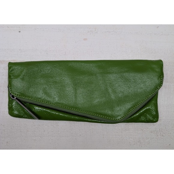 HOBO | Bags | Hobo International Wallet Patent Leather Green | Poshmark